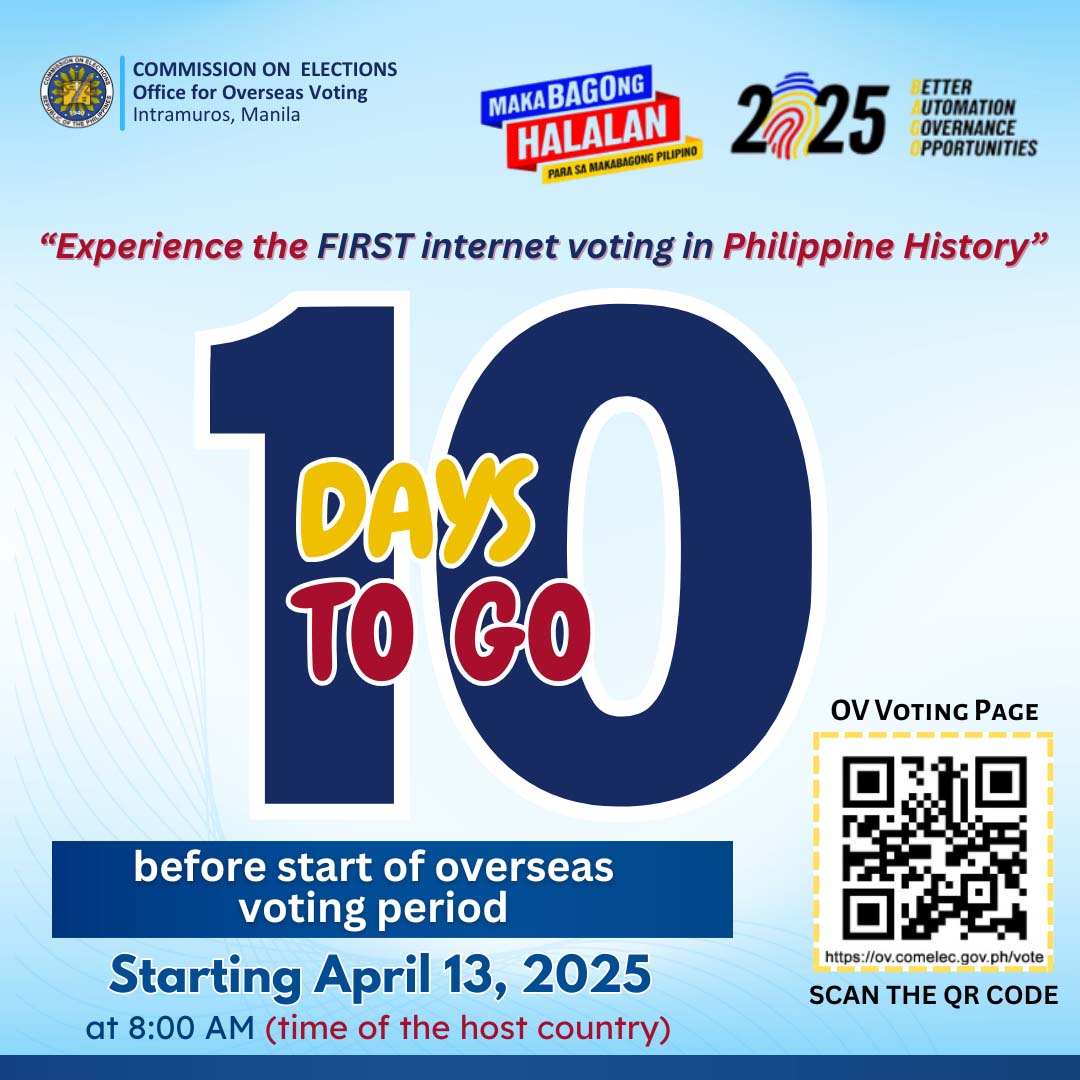 10 DAYS TO GO BEFORE START OF OVERSEAS VOTING PERIOD | myTFC