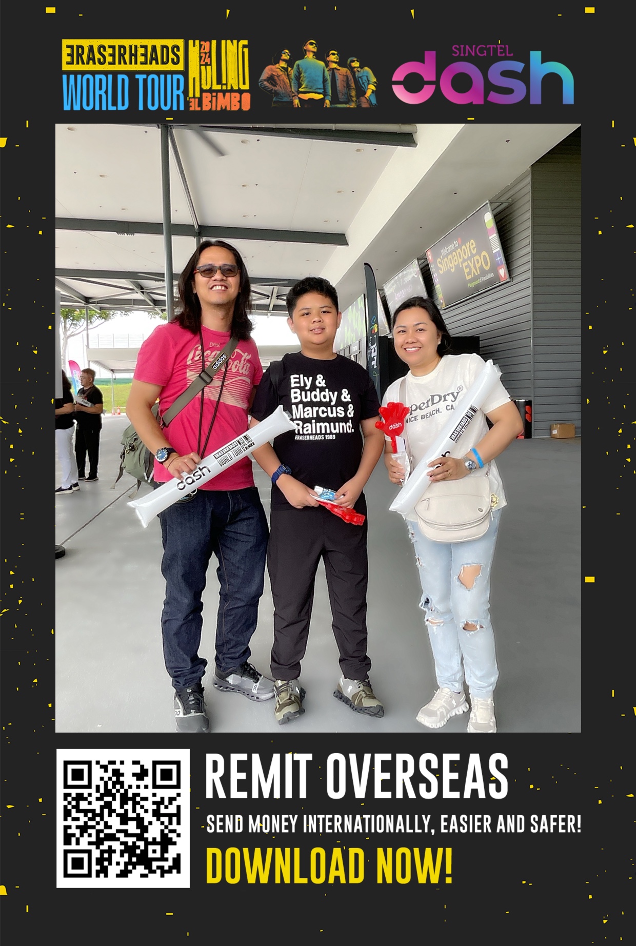 Eraserheads Singapore 2024: Singtel Dash Photo Booth | myTFC