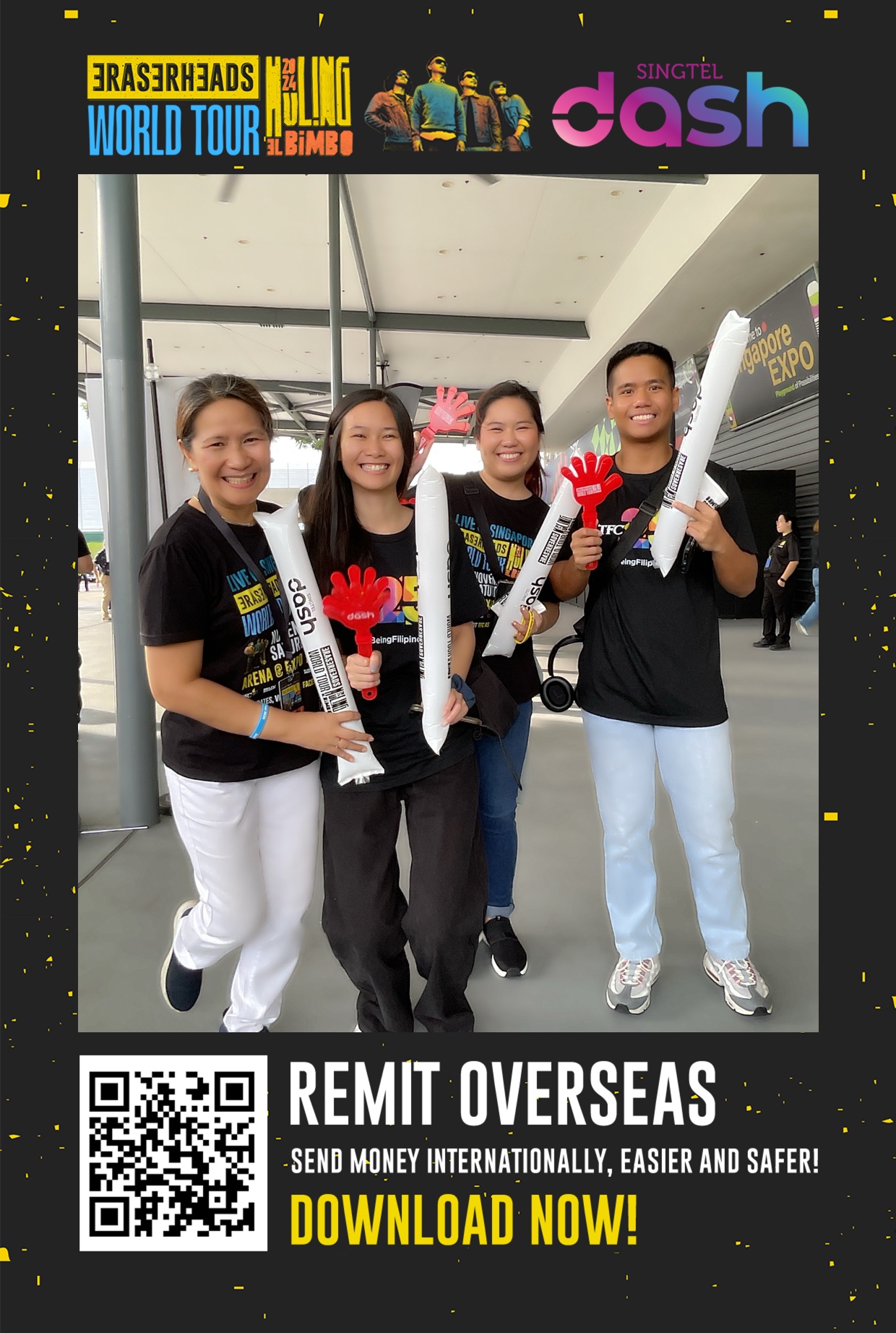 Eraserheads Singapore 2024: Singtel Dash Photo Booth | myTFC