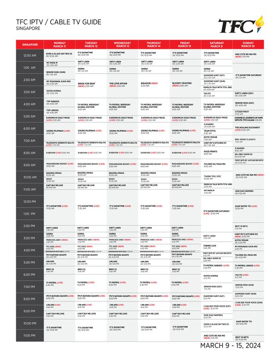 IPTV/Cable TV Guide | myTFC