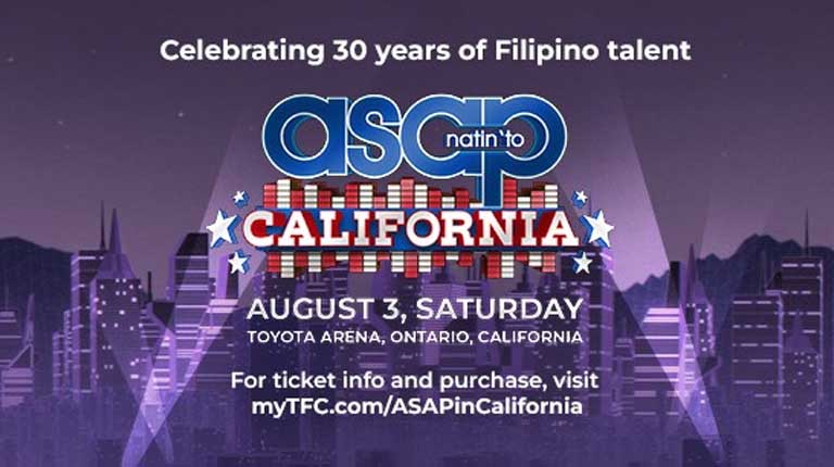 ABS-CBN Studios, TFC bring "ASAP Natin 'To California" to Toyota Arena ...