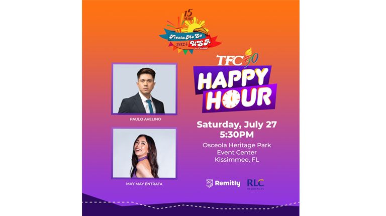 Paulo Avelino, MayMay Entrata to headline TFC Happy Hour at the 15th ...